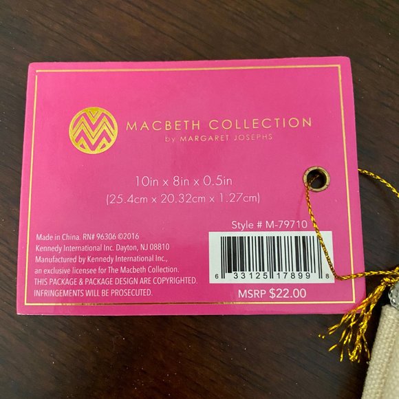 Macbeth Collection by Margaret Josephs | Accessories | Married Pouch By ...